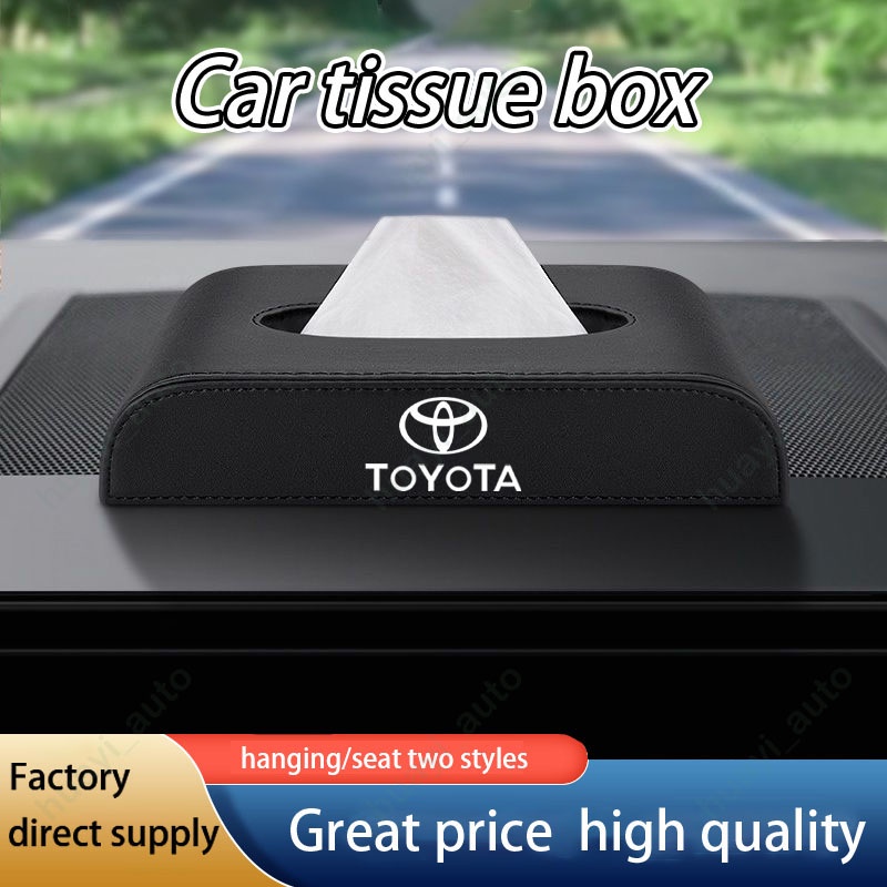 Toyota Car Luxury Leather Tissue Box Multipurpose Hanging for Raize ...