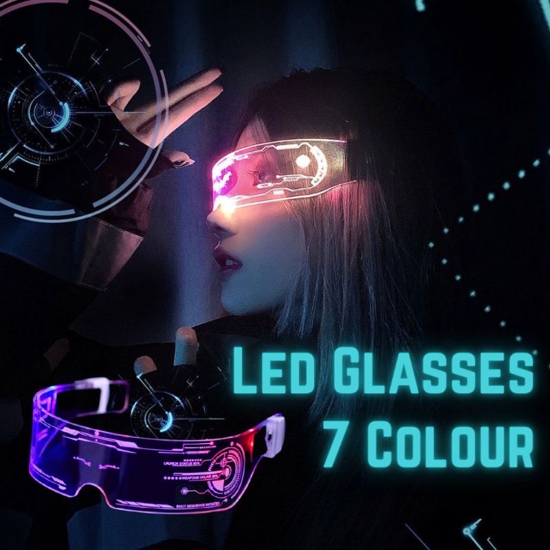 🎉𝐒𝐆 𝐋𝐨𝐜𝐚𝐥🎉 LED Luminous Glasses Childrens day Gifts Party LED Glasses 7 ...