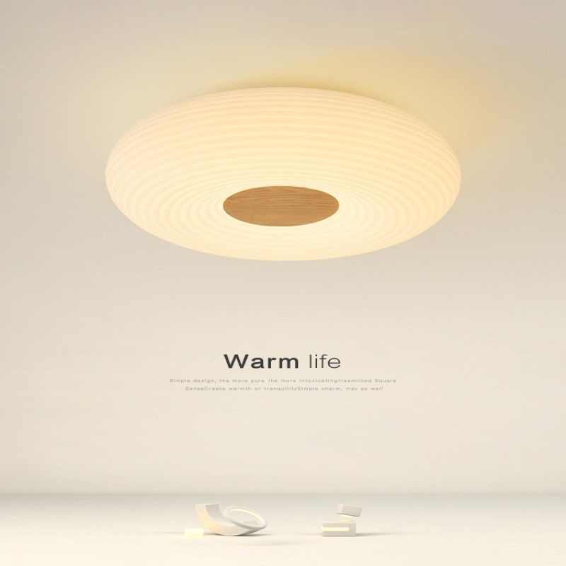 Nordic Wooden Ceiling Light for Bedroom, Dining Room Light, Study and ...