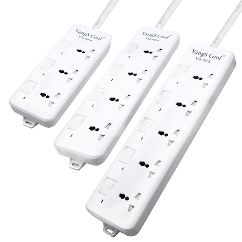 International Universal Power Strip with Independent Control Switch 3/4 ...