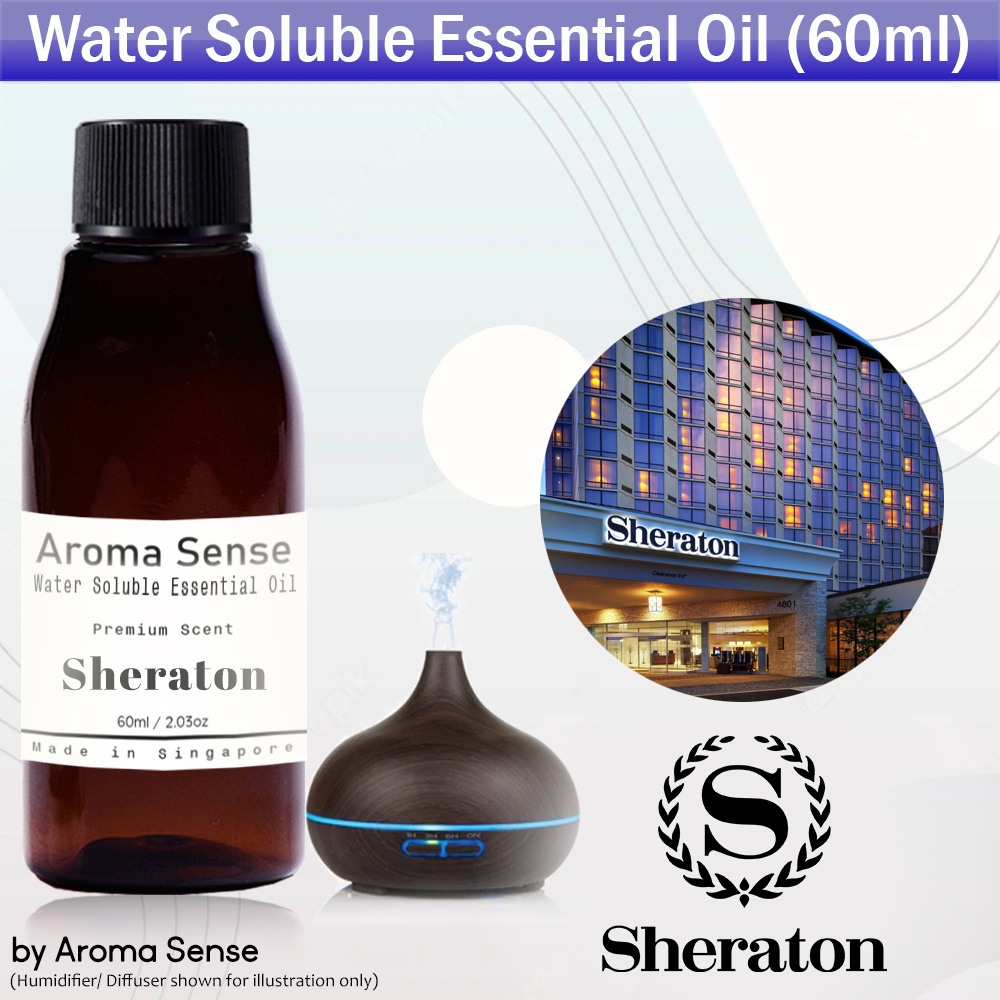 Aroma Sense Sheraton Water Soluble Essential Oil (60ml) Fresh & Long ...