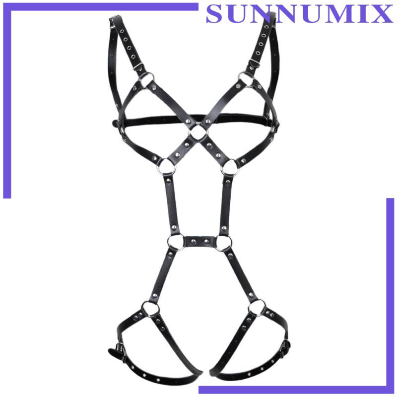 [Sunnimix] Full Body Harness Set Strappy Bra Strap Crop Tops Lingerie ...