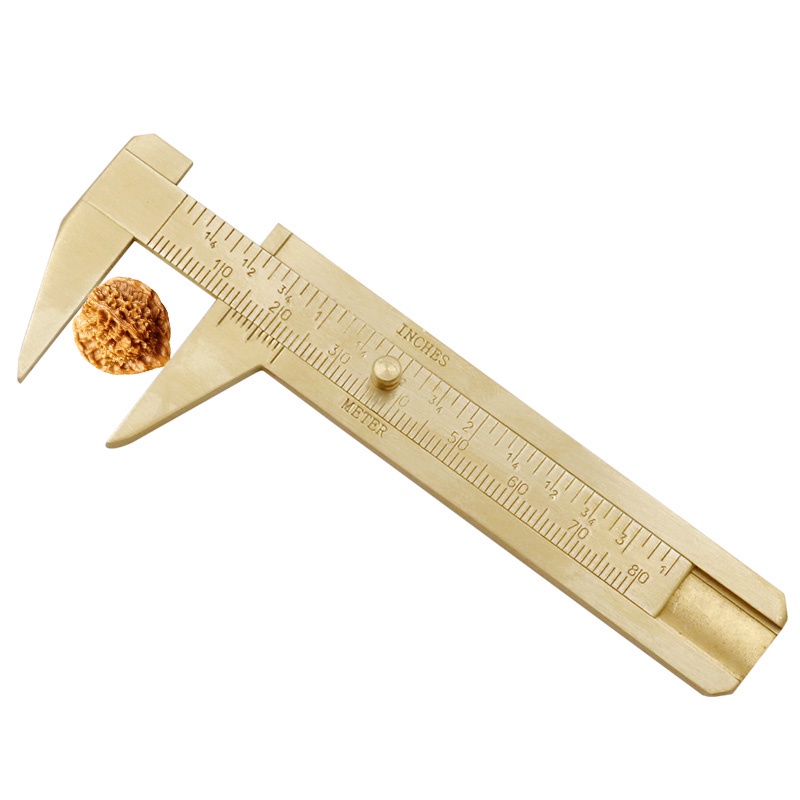 BrassSingle Scale/Double ScaleMeasure Measurement Tool 0 ~ 80mm 3.2 ...