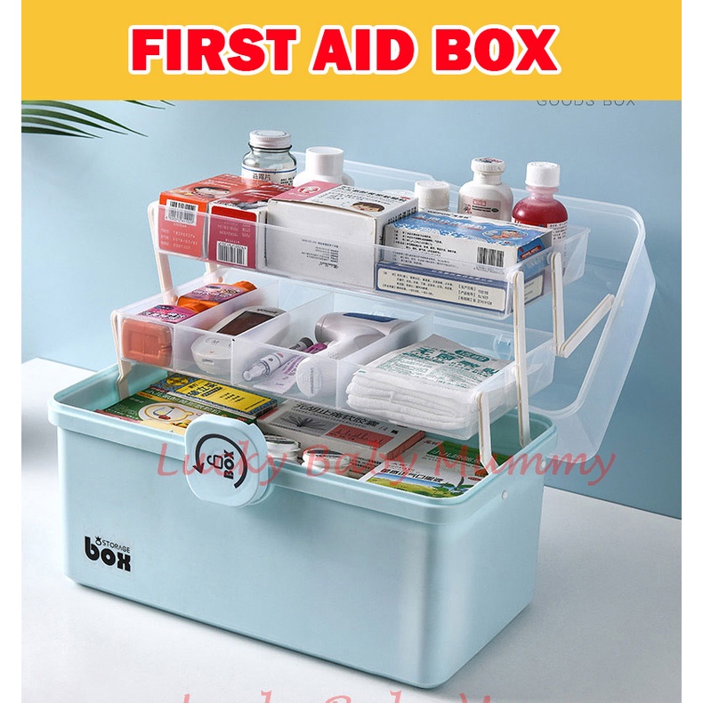 First Aid Box Tool Box/ medicine Box /3 sizes / Multi-Purpose 3 tiers ...