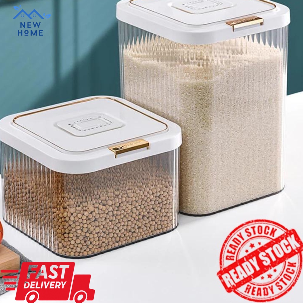 Rice Bucket Rice Tank Household Grain Storage Box Kitchen Insect-proof ...