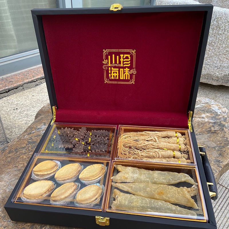 New Year Festival Fine Gifts Dalian Light Dry Sea Cucumber Abalone Gift ...