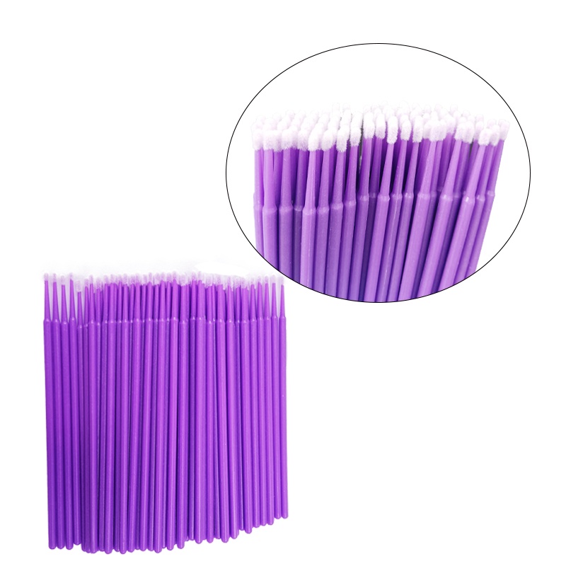 100PCS Dental Micro Applicator Brush Cotton Swab Eyelash Extension ...