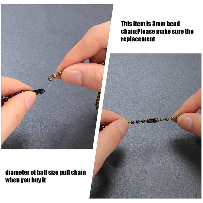 12 Pieces Ceiling Fan Pull Chain Extender Bronze Fan Chain Extension 12 ...