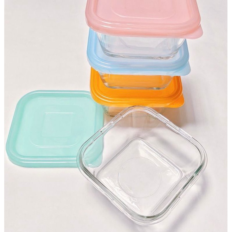 SPR Square Glass Bowl Container / Airtight Glass Jar Microwave Oven ...