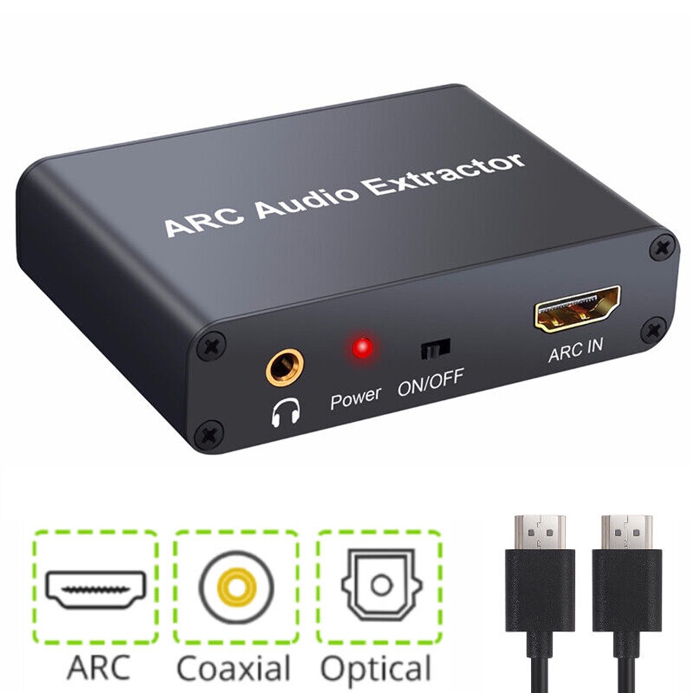 HDMI ARC Adapter Tendak Audio Extractor with Digital Optical TOSLINK SPDIF/Coaxial & Analog ...