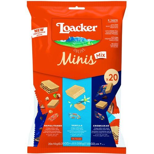 Loacker Classic Mini Crispy Wafers Assorted 200g | Shopee Singapore