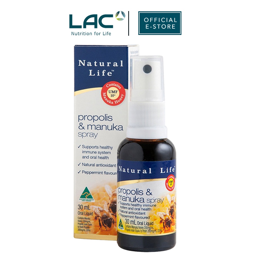 [NATURAL LIFE] Propolis & Manuka Spray Oral Liquid (1 fl. oz.) | Shopee ...