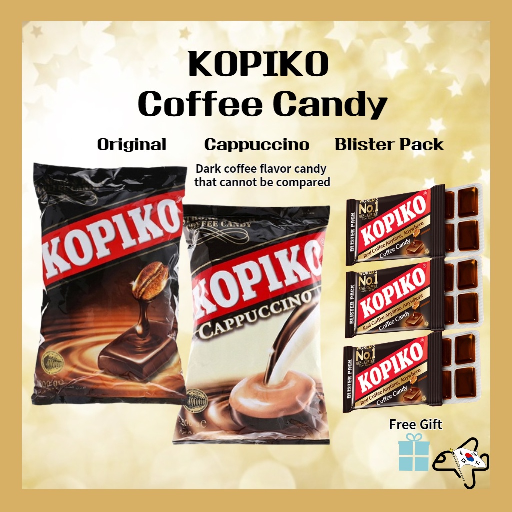 KOPIKO Coffee Candy /Coffee Flavor Candy /Cappuccino Candy/Blister Pack/Song Joong ki / Vincenzo ...