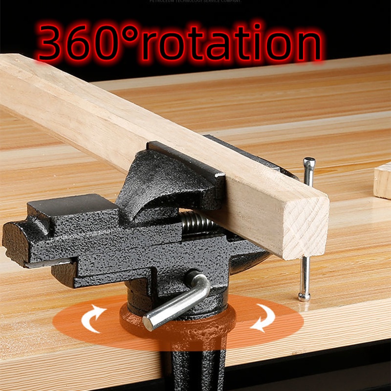 [Eleanos☪] 360 Degree Swivel Portable Table Bench Vice Mini Vise Anvil ...