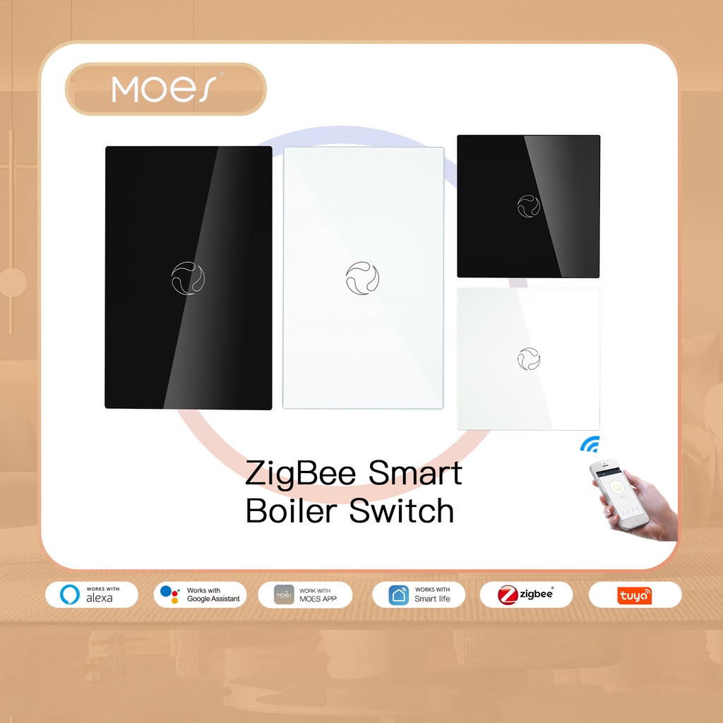 MOES ZigBee Smart Boiler Switch Water Heater Smart Tuya APP Remote Control Alexa Google Home ...