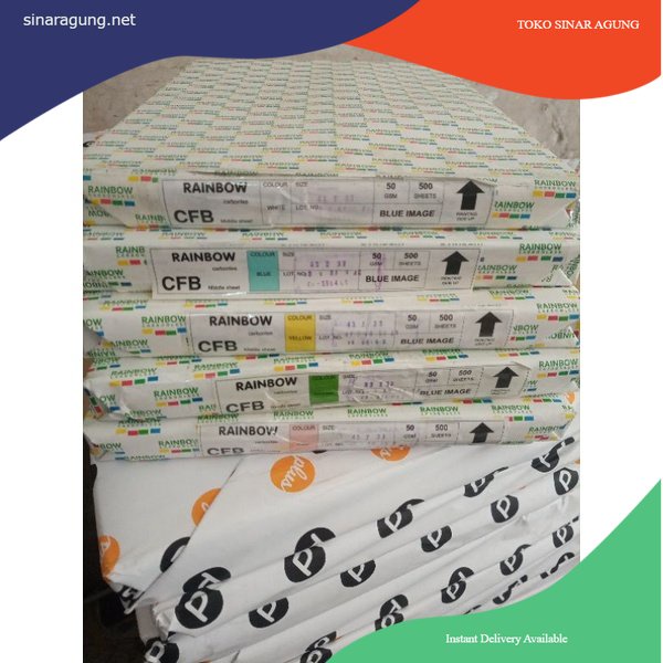 Ncr Paper RAINBOW carbonless DF (double folio) 43x33 MIDDLE SHEET 5 ...