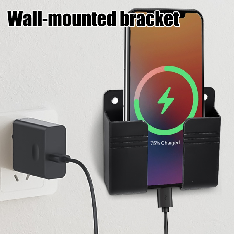 Wall-mounted Bracket Simple Self-adhesive Wall Mounted Phone Holder ...