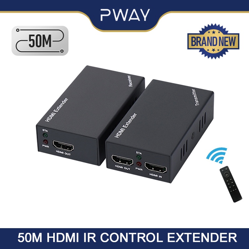 1 to 1/2/4 HDMI Extender RJ45 50M IR Remote Control Transmit Up 1080P ...