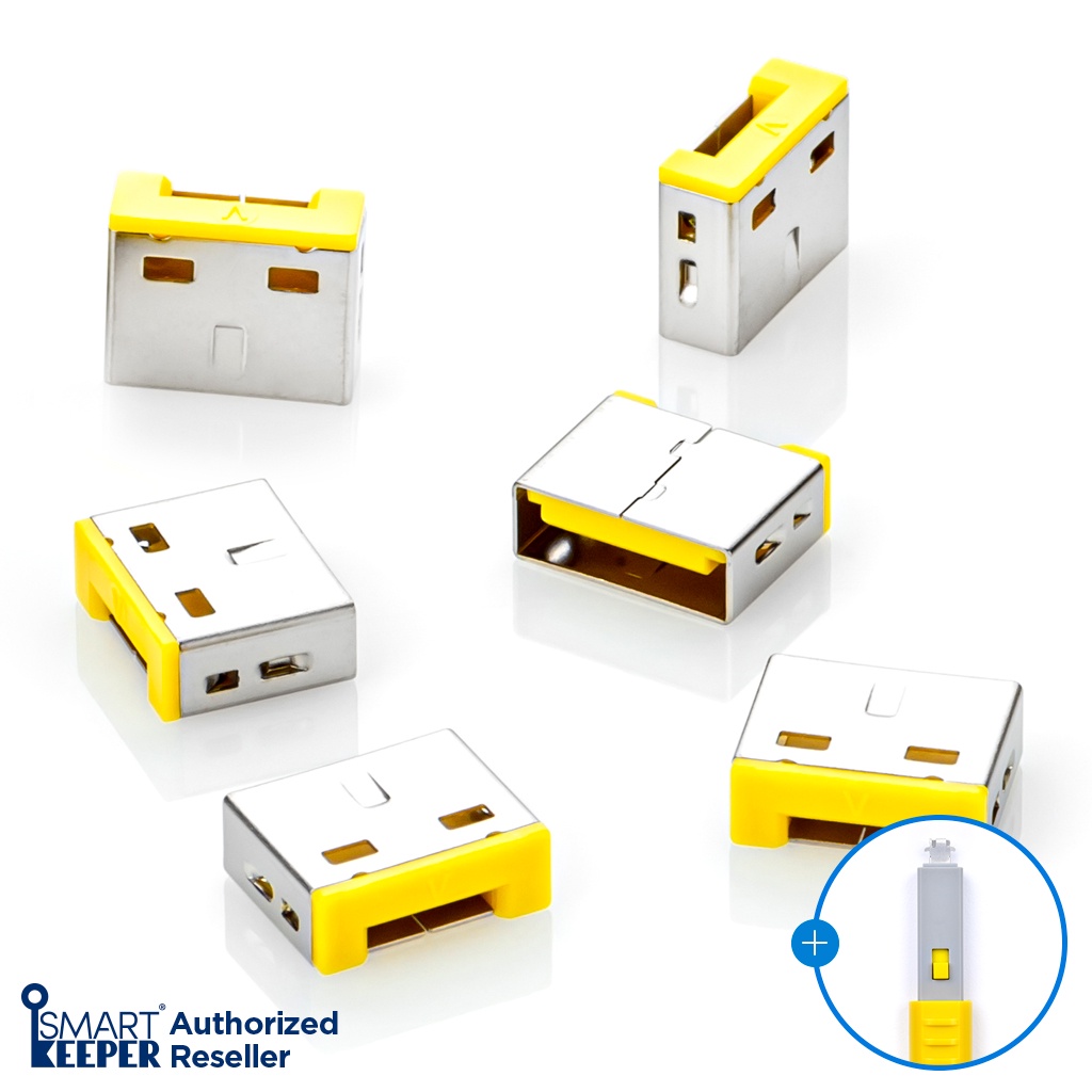 USB Port Lock 6 (6 x USB blocker + 1 Key) | Shopee Singapore