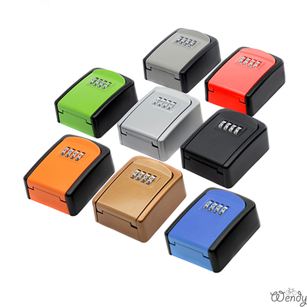 Small Size Key Box Password Lock Door Metal outdoor Wall-mounted Anti ...