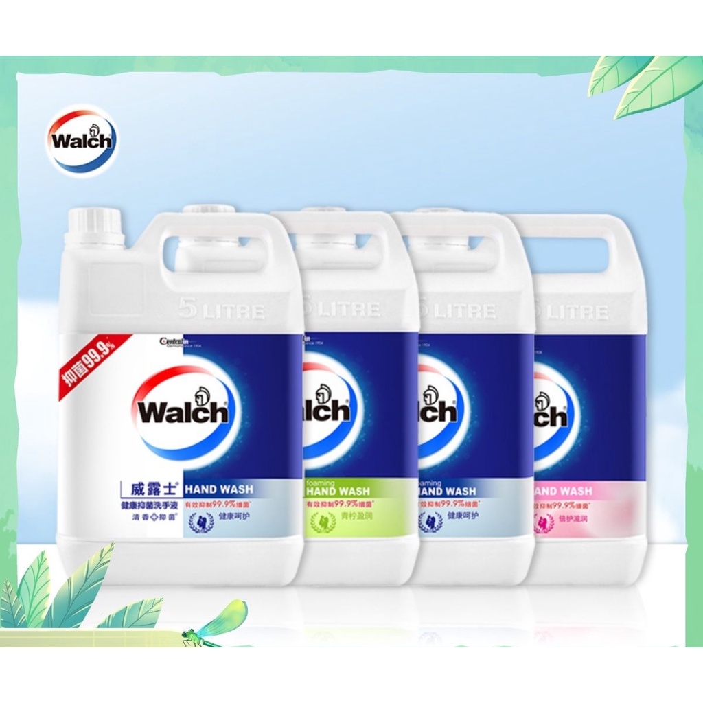 Walch 5L Foaming Liquid Hand Wash Refill Antibacterial Non Foam ...