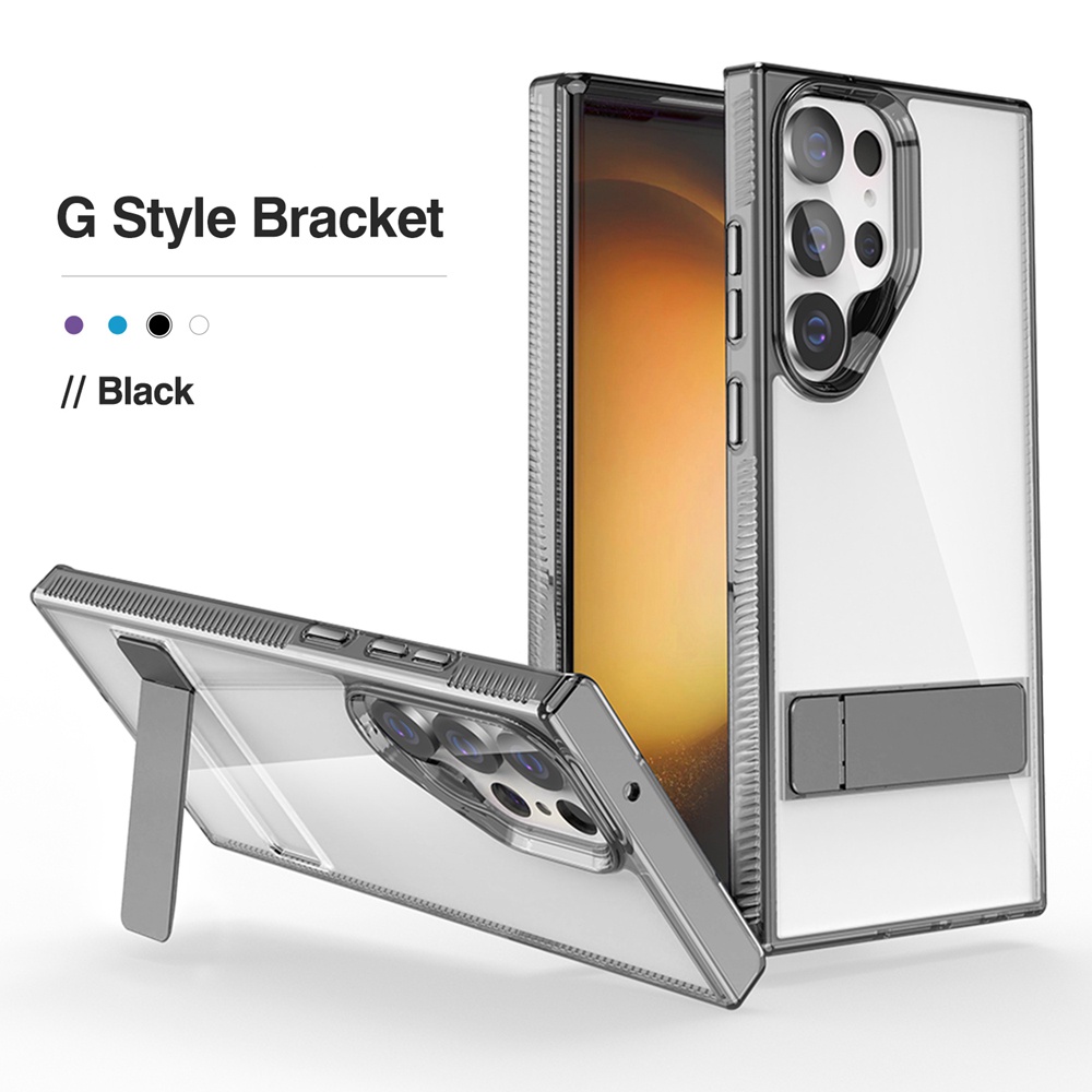 Luxury Metal Stand Cover For Samsung Galaxy S23 S24 S25 Plus Ultra Case ...