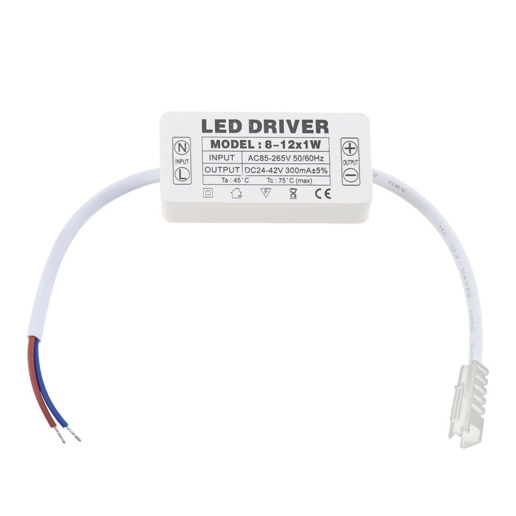 1-36W LED Driver 300mA Isolate Power Supply Adapter Unit AC85-265V LED ...