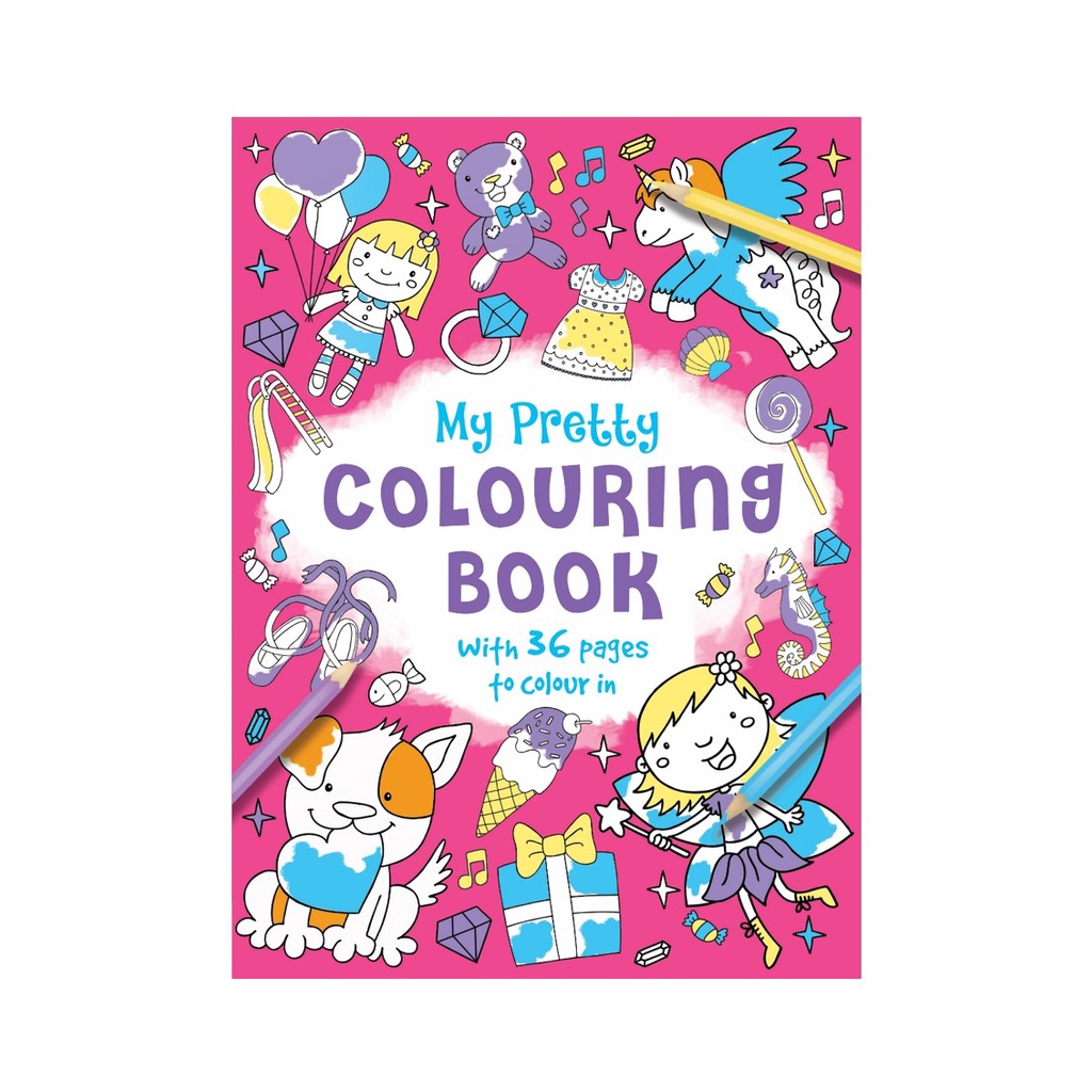 My Pretty Colouring Book with Giant Pages for Kids to Colour Cute ...