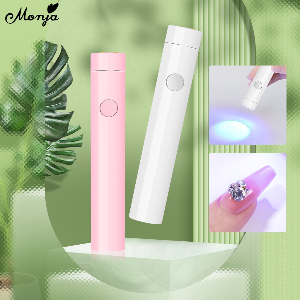 Monja Nail Art Dryer for UV Gel Polish Glue Mini USB Lamp Portable 3 ...