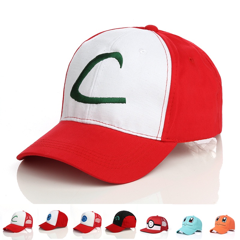 Ash Ketchum Pokemon Hat Baseball Cap kids Fashion Hats | Shopee Singapore
