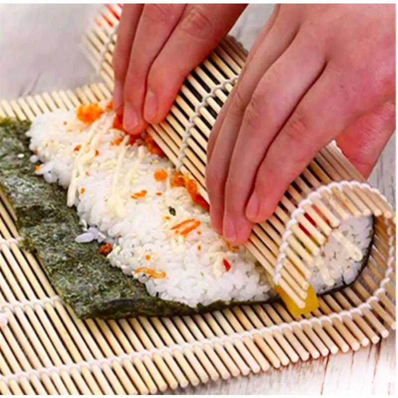 BHG Sushi Rolling Mat Makisu Bamboo Roll Rolling Mat Sushi Rice Roll ...