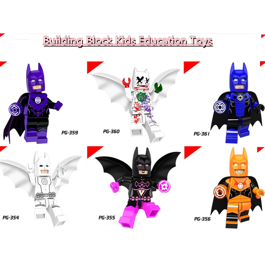 Superhero Building Block Batman Minifigures Kids Education Toys action ...