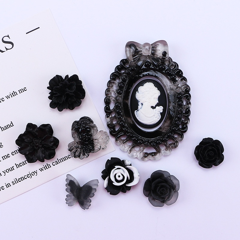 3D Crocs Jibbitz Dark Series Flowers Sweet Cool Style Angel Photo Frame ...