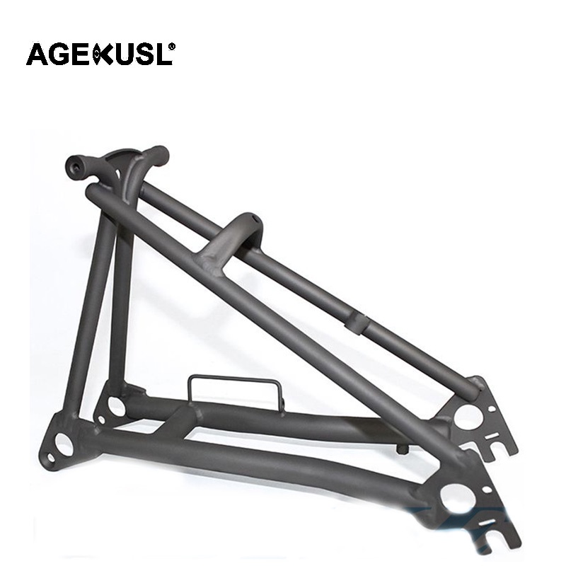 AGEKUSL Bike Front Fork Rear Triangle Fork Titanium Alloy Use For ...