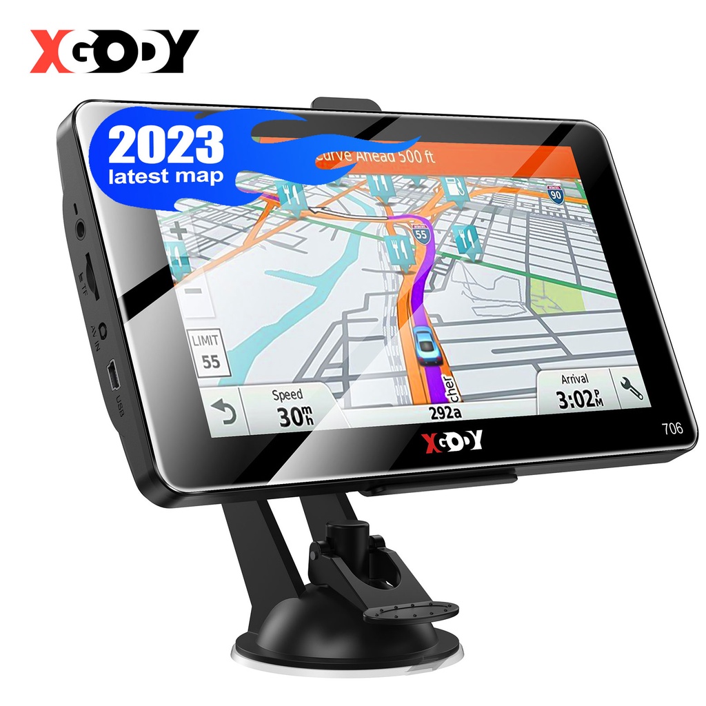 XGODY 2023 Newest 706F 7" GPS Navigation For Car Truck IPS Touch Screen ...