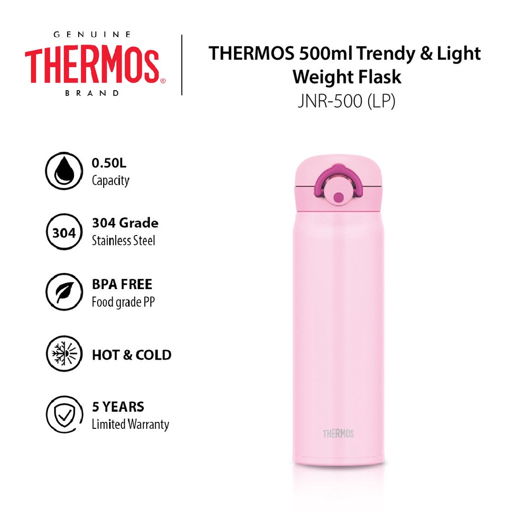THERMOS 500ml Trendy & Light Weight Flask (JNR-500) | Shopee Singapore