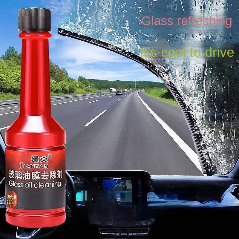 Glass cleaner / oil film remover / oil film removal front windshield ...