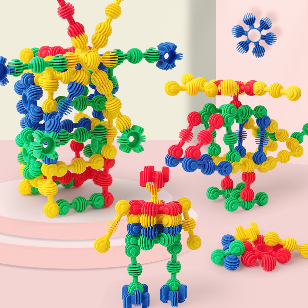 Star Flex Kids Building Blocks STEM Toys, Create Puzzle Plastic ...