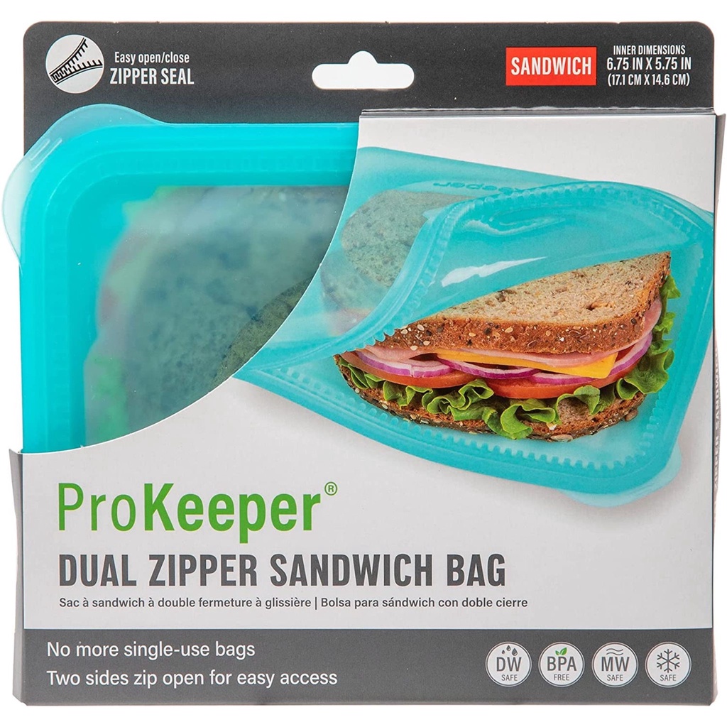 Progressive Dual-Zipper Silicone Sandwich ProKeeper Bag | Shopee Singapore