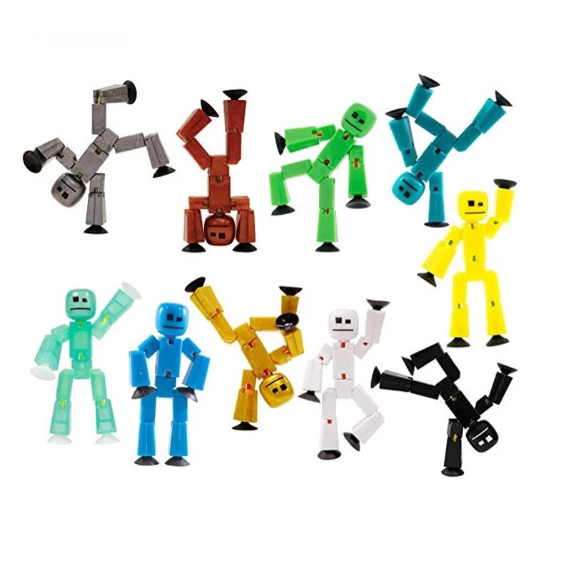 Stikbot Screen Animation Toys Shed Dolls with Sucker DIY Creat ...