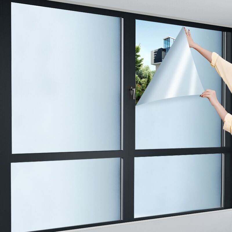 Frosted Window Stickers Anti-Peeping Self-Adhesive Translucent Opaque ...