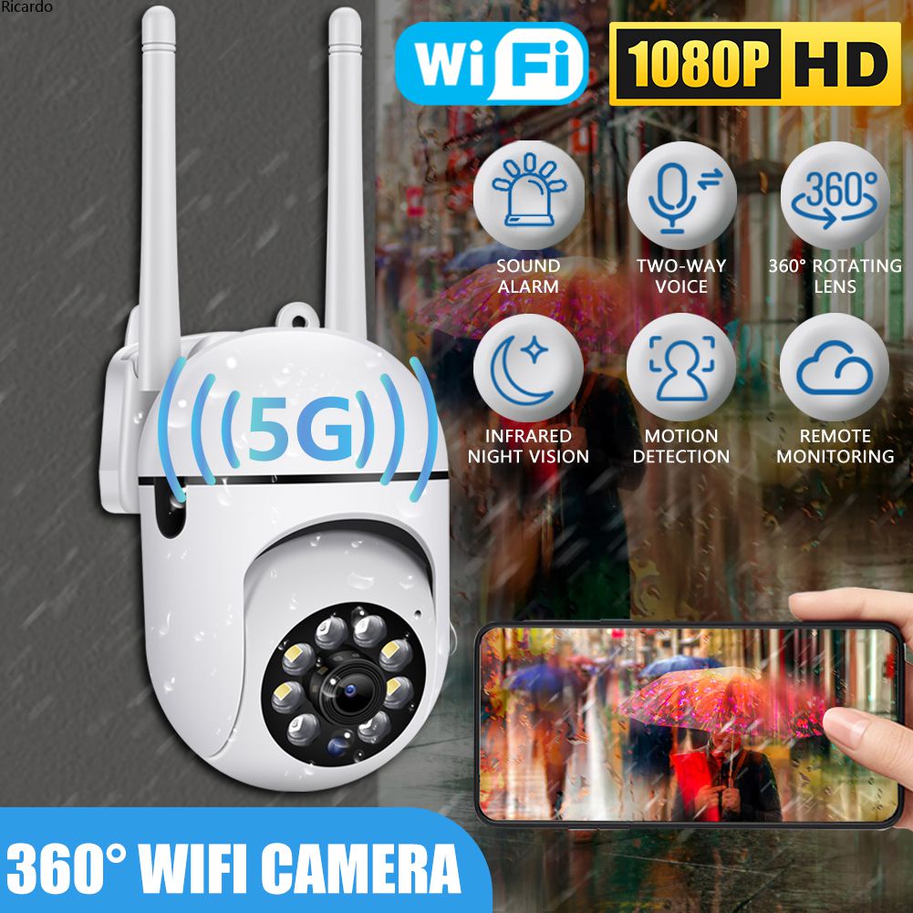 Wifi/ip Camera 1080p 2.4+5g Colorful Surveillance Night Vision Motion ...
