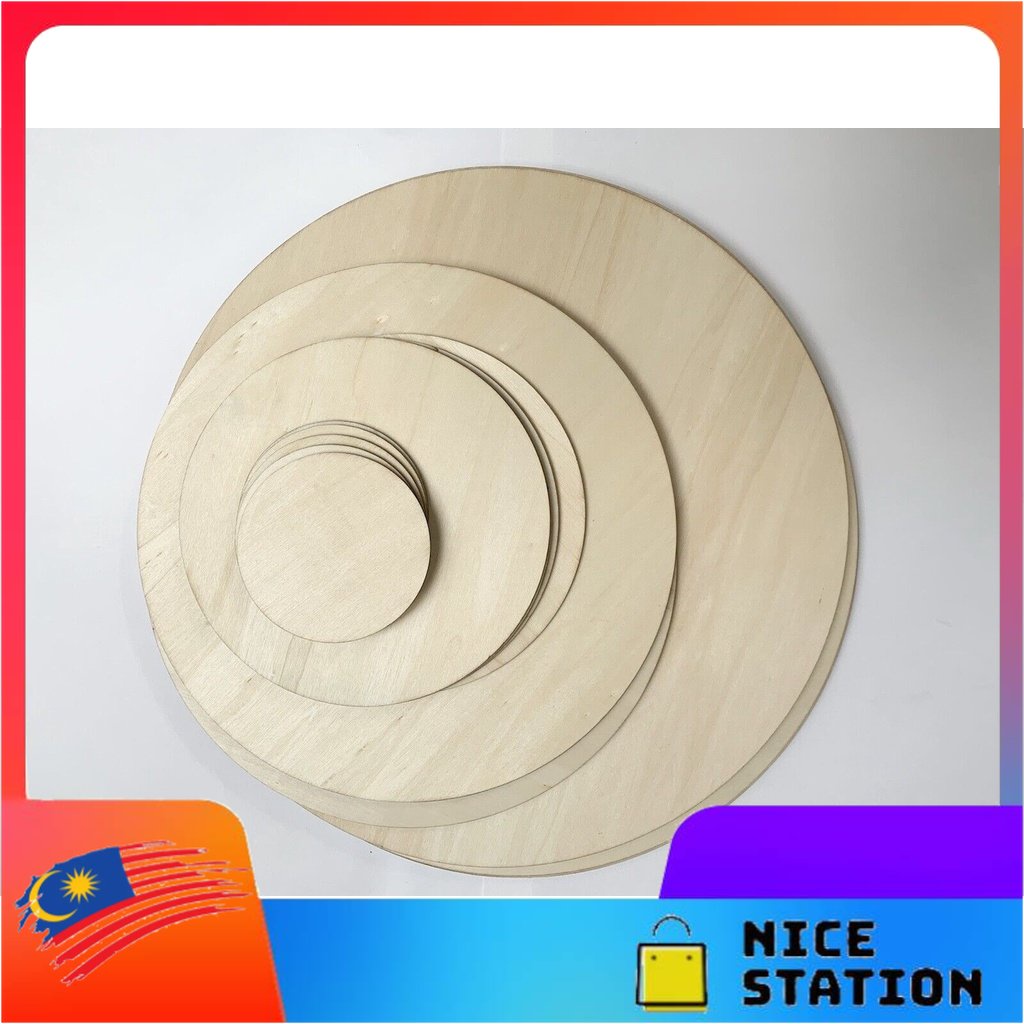 Round Plywood Circles Blank Diameter | Shopee Singapore