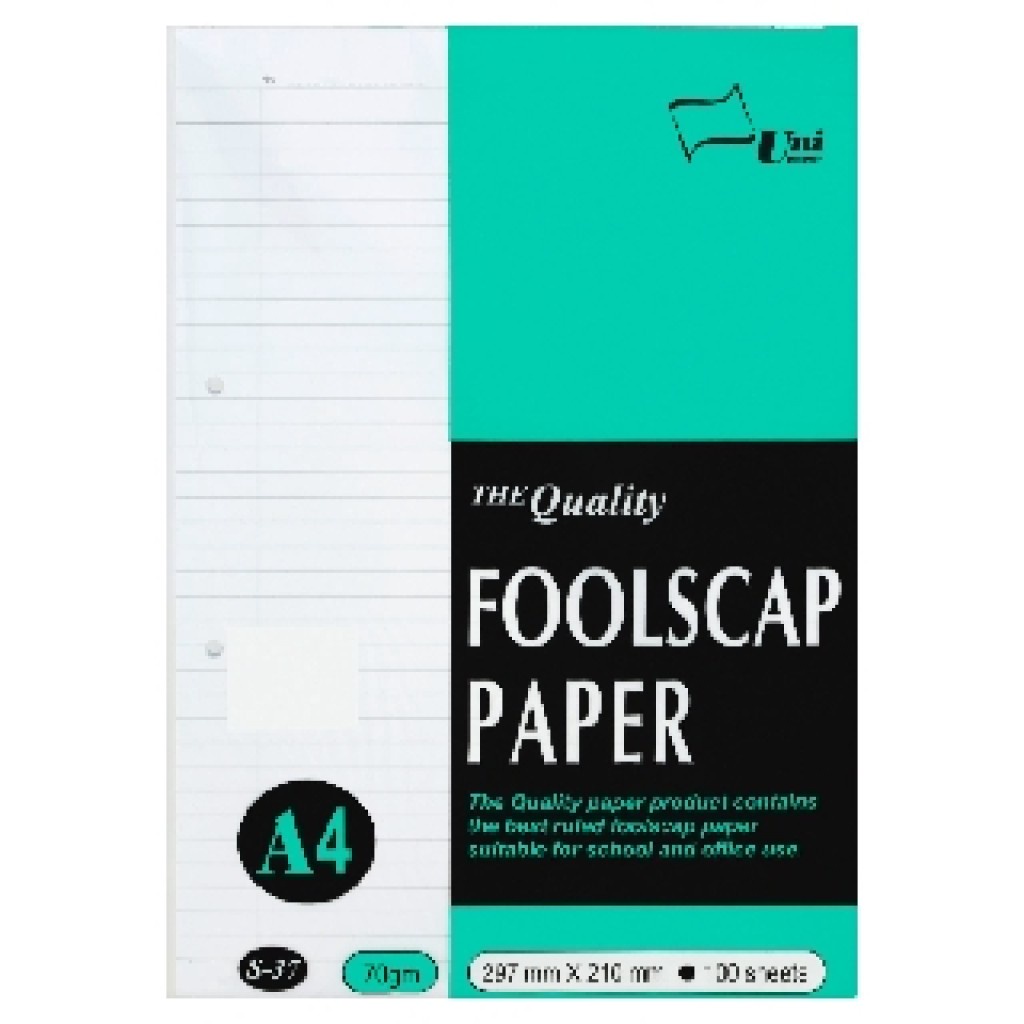 Uni FoolScap Paper S37 A4 - Green (70g x 100's) | Shopee Singapore