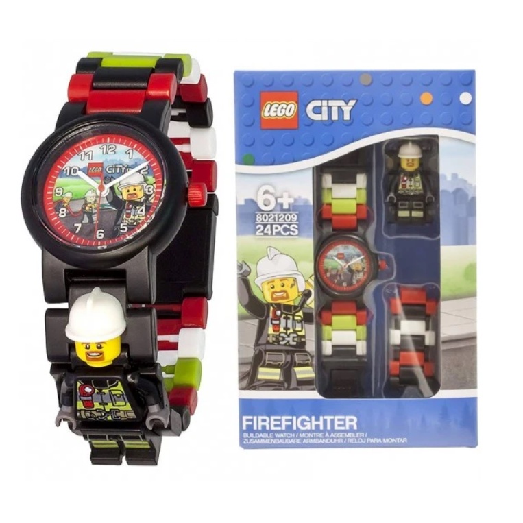 LEGO Watch CITY FIREFIGHTER Buildable Watch water resist kids watch ...