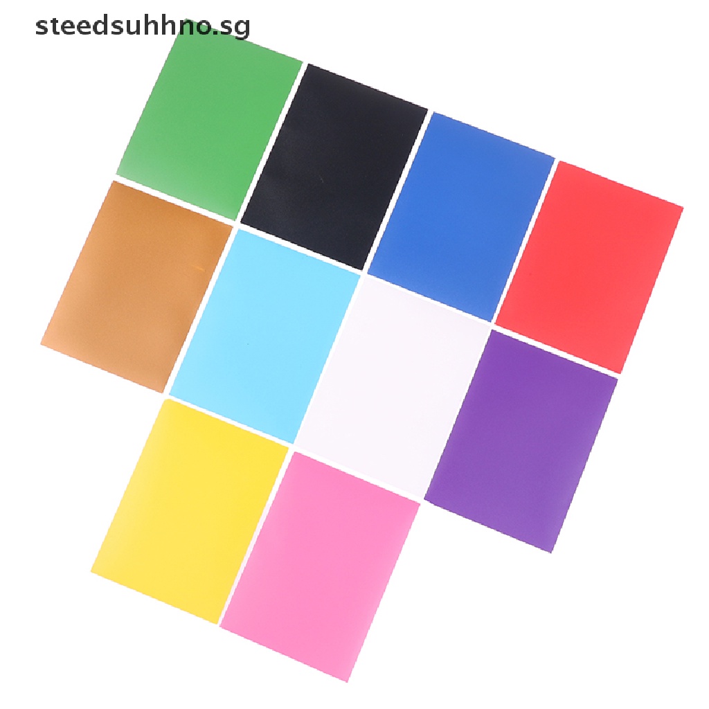 STE 100PCS Matte Colorful Standard Size Card Sleeves TCG Trading Cards ...