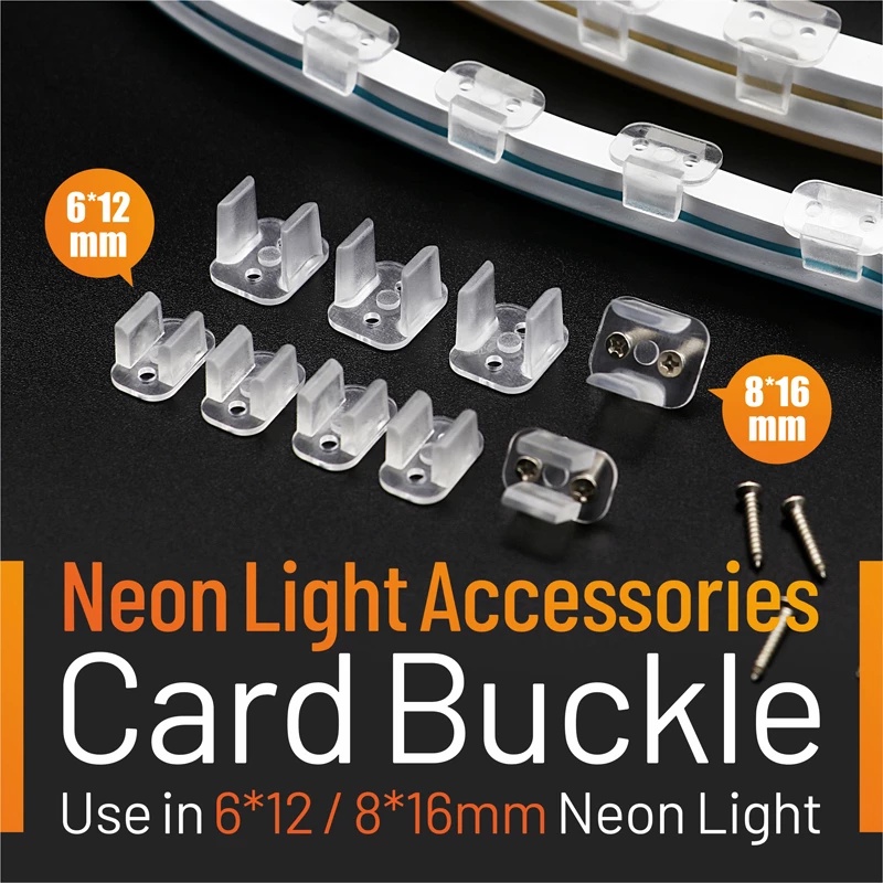 30PCS LED Strip Clips Connector for Fixing 2835 Neon Light 6*12mm 8 ...