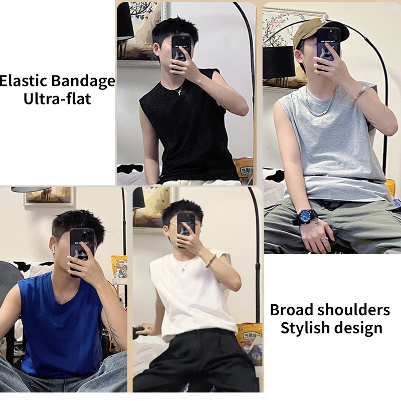 Tank Top Broad Shoulders Bandage Chest Binder Breathable Breast Binder ...