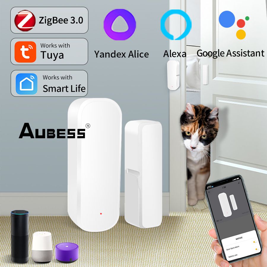 Smart Home Window Sensor Door Sensor 2.4GHz WiFi APP Remote Control ...