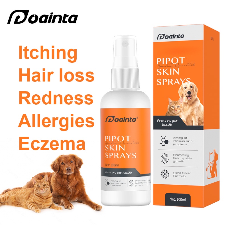 PUAINTA Pets Antifungal Skin Spray For Dog And Cat for scabies removal ...